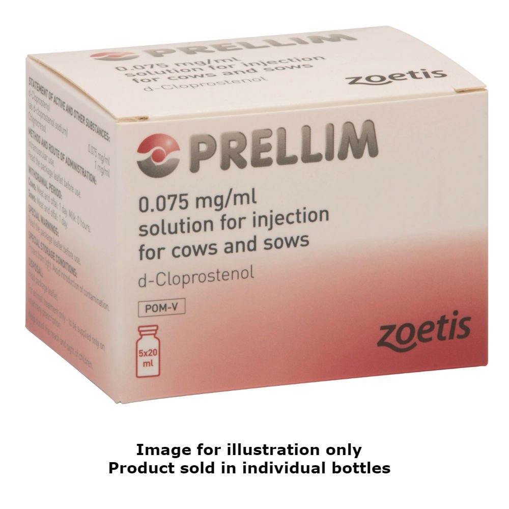 Zoetis Prellim 0.075 mg/ml Injection 20ml - Farmacy