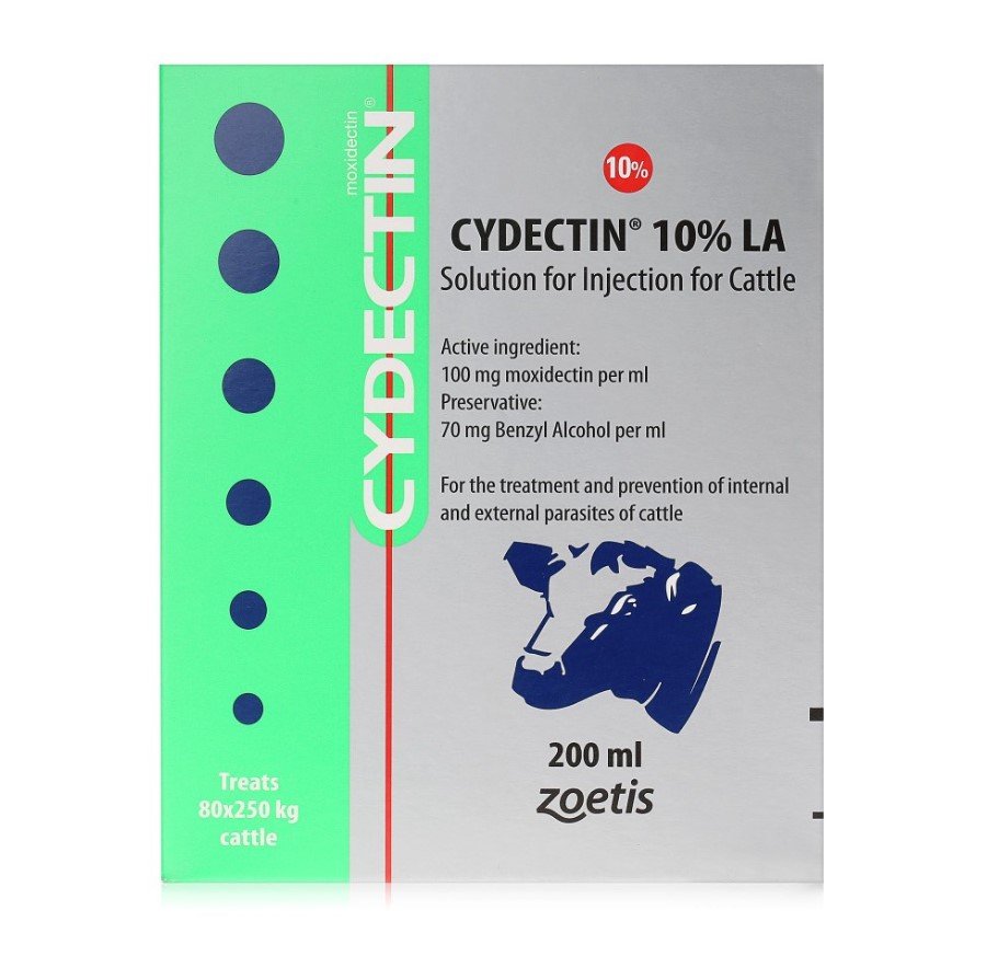 Zoetis Cydectin 10% LA Injection for cattle - Farmacy