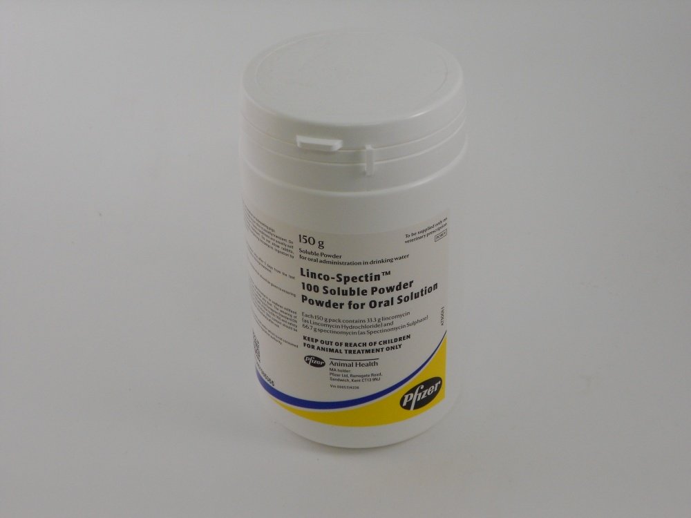 Zoetis Linco Spectin 100 (222/444.7mg/g) Powder for use in Drinking ...