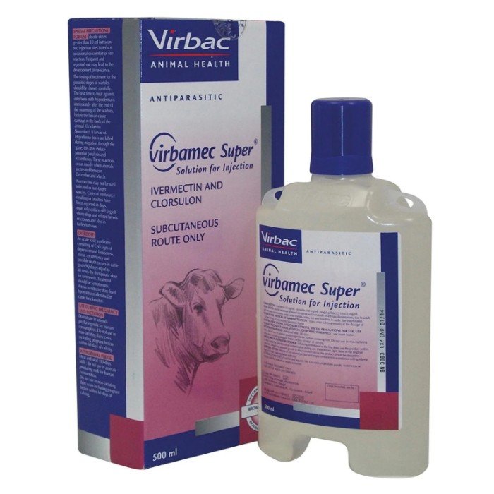 Virbac Virbamec Super Cattle Injection 500ml - Farmacy