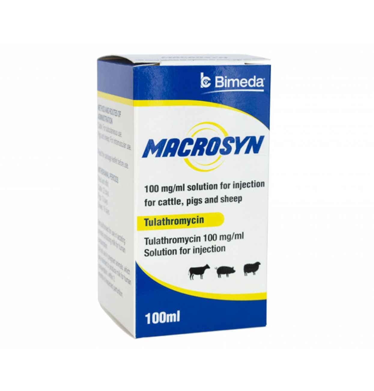 Bimeda Macrosyn 100 mg/ml Injection 100ml - Farmacy