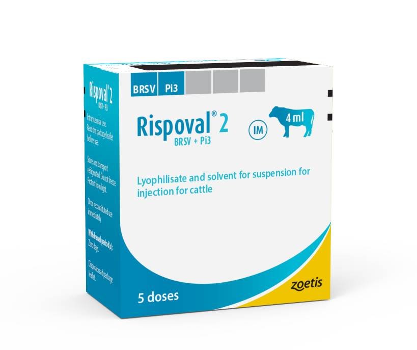 Zoetis Rispoval 2 / BRSV + Pi3 5 dose - Farmacy