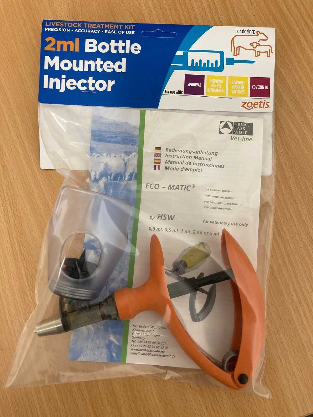 Zoetis Sub-Cutaneous 2ml Bottle Mount Sheep Vaccination Gun - Farmacy