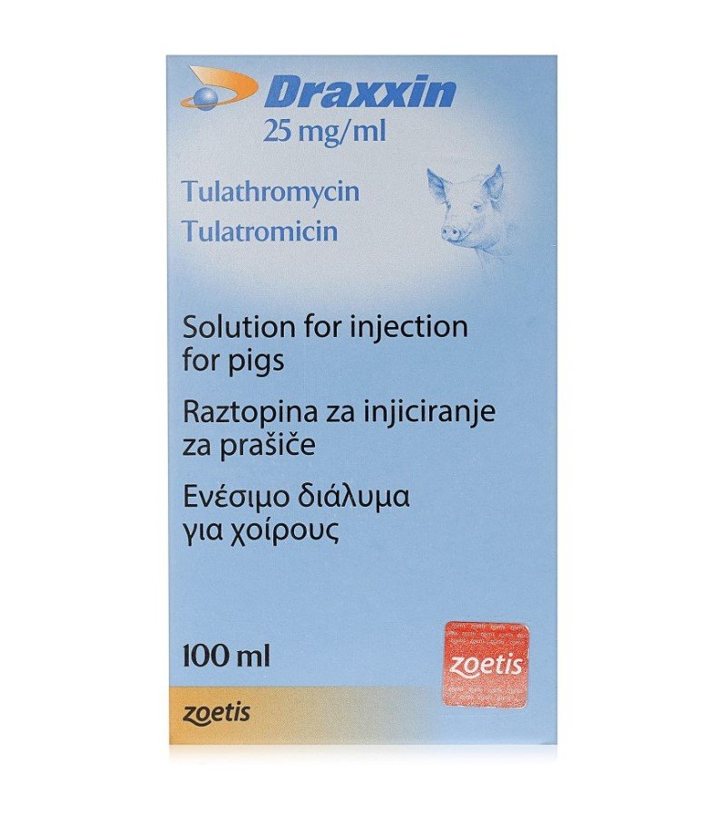 Zoetis Draxxin 25mg/ml Injection for Pigs 100ml - Farmacy