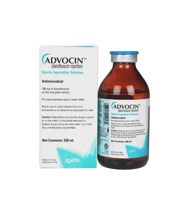 Zoetis Advocin 2.5% Injection 100ml - Farmacy