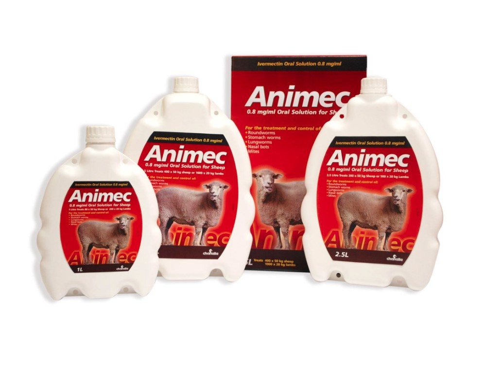 Chanelle Animec 0.8mg/ml Oral Solution for Sheep - Farmacy