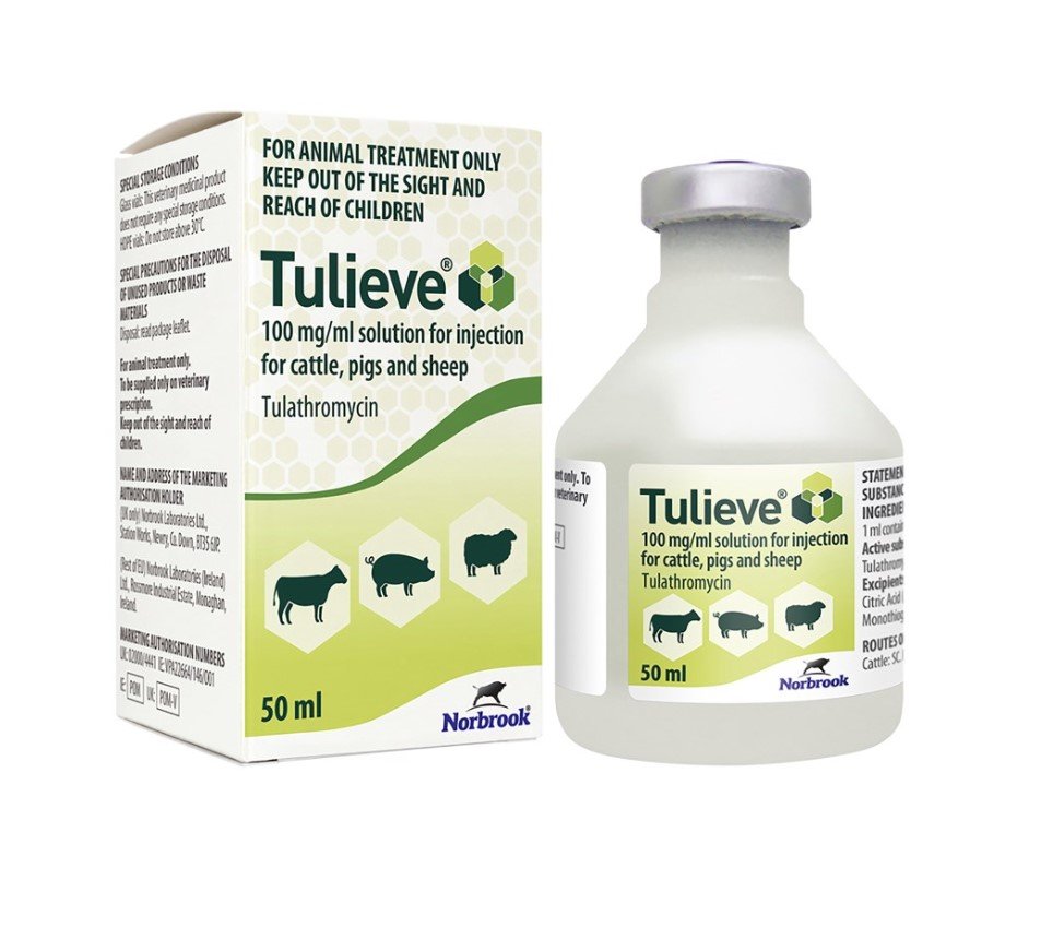 Norbrook Tulieve 100 mg/ml Injection - Farmacy