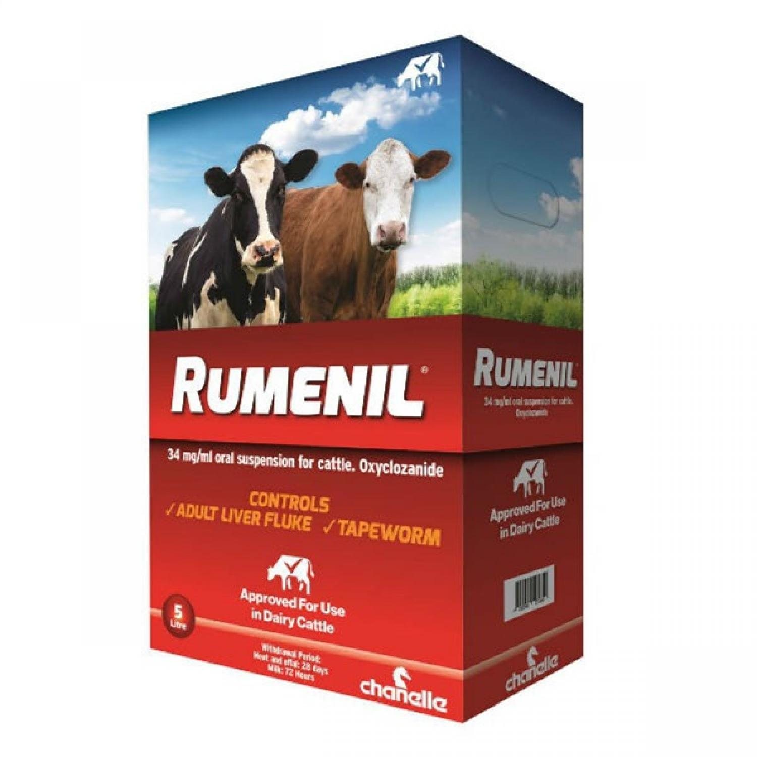 Chanelle Rumenil 34 mg/ml Drench 5L - Farmacy