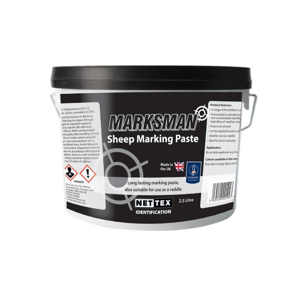 Nettex Marksman Sheep Marking Paste BLACK - Farmacy