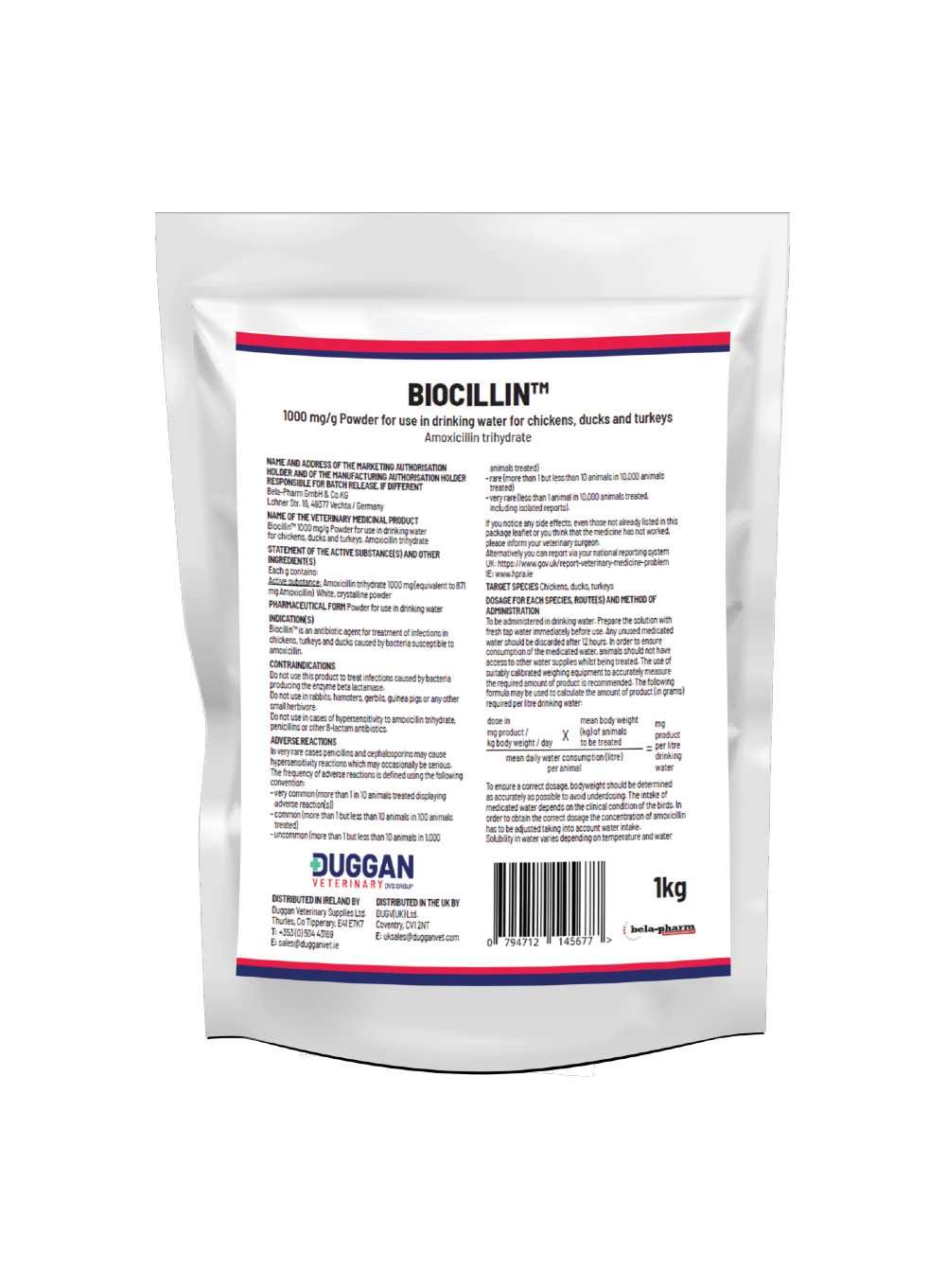 Biocillin 1000 mg/g Powder 1kg - Farmacy