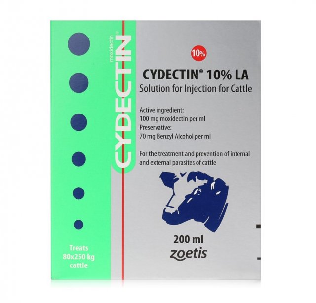 Zoetis Cydectin 10% LA Injection for cattle - Farmacy