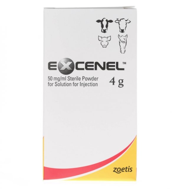 Zoetis Excenel 50mg/ml Sterile Powder for Sol for Injection - Farmacy