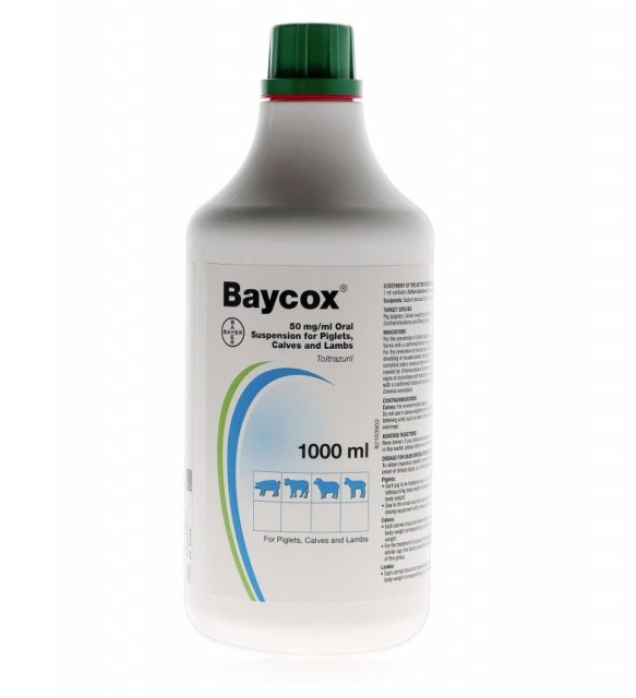 Bayer Baycox Multi 50mg/ml Oral Suspension for Cows, Pigs and Sheep ...